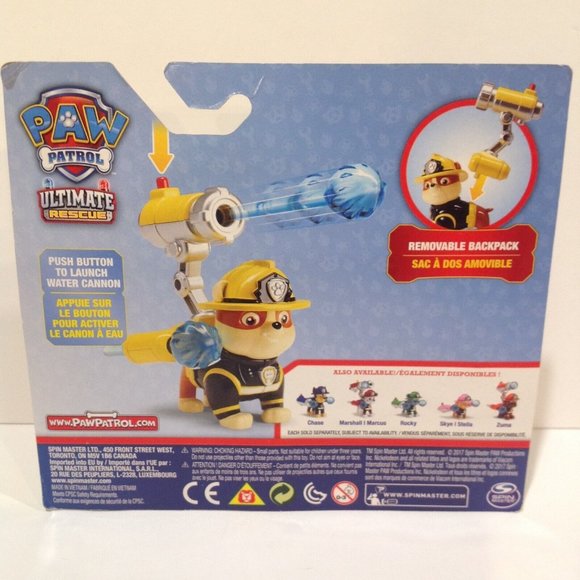 Toys | Paw Patrol Ultimate Rescue Rubble Action Figure Launch With ...
